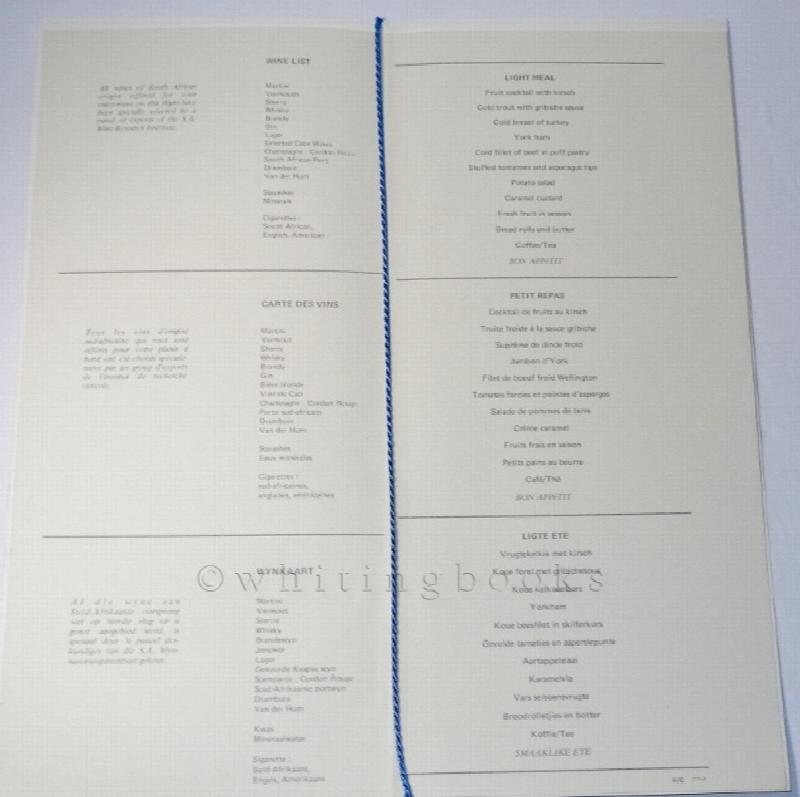 South African Airways (SAA) / Suid Afrikaanse Lugdiens (SAL) Blue ...