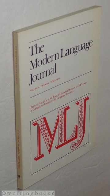 The Modern Language Journal - Volume 64 Number 4, Winter 1980