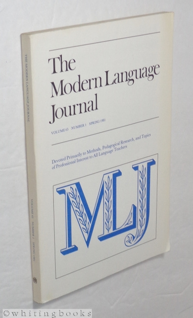 The Modern Language Journal - Volume 65 Number 1, Spring 1981