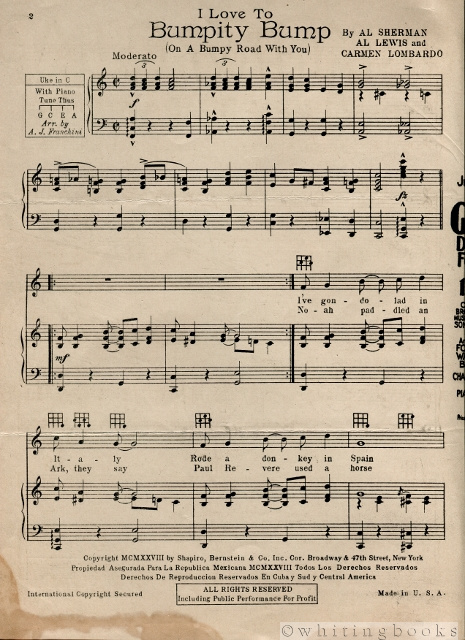 I Love to Bumpity Bump on a Bumpy Road with You