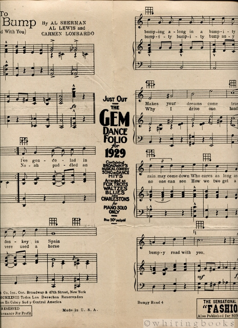 I Love to Bumpity Bump on a Bumpy Road with You